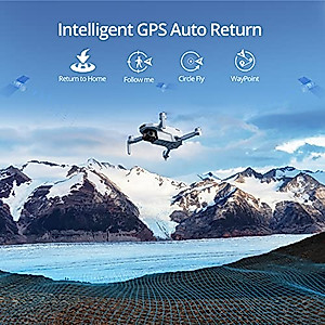 Potensic ATOM SE Combo GPS Drone Quadcopter with 4K ShakeVanish Camera Less Than 249g, 62 Mins Flight Time, 4km FPV Transmission, Max. Speed 16m/s, Auto Return