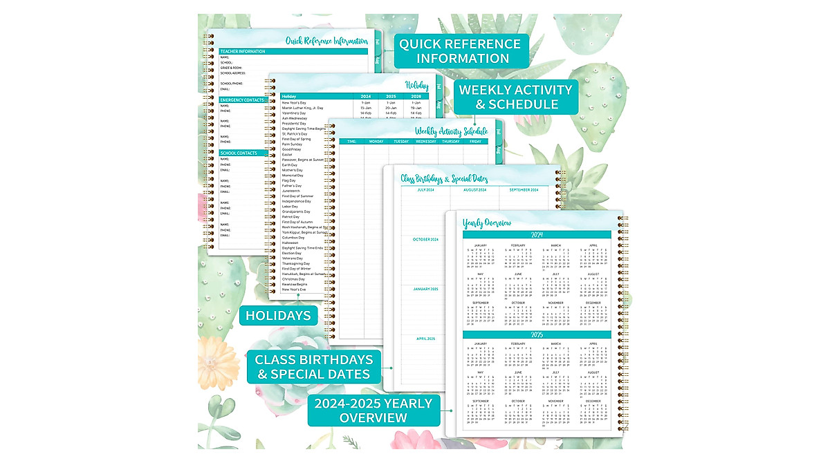 2024-2025 Teacher Planner for Effective Lesson Planning