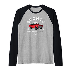 Ford Bronco '66 Illustrated Raglan Baseball Tee
