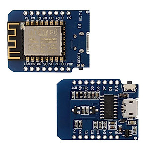 JacobsParts 5-Pack D1 Mini NodeMCU LUA MicroPython WiFi ESP8266 ESP-12 WeMos Microcontroller