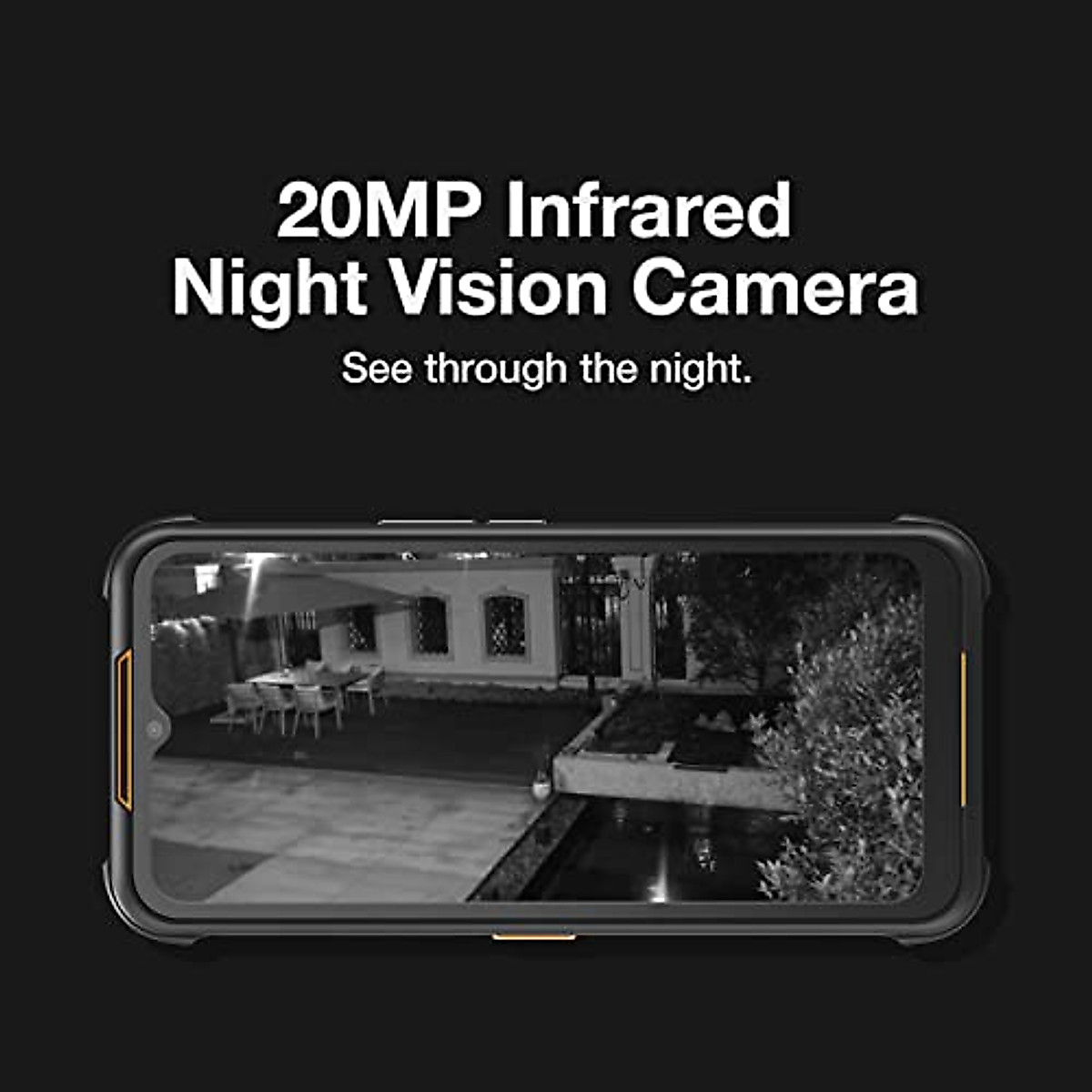 AGM H5 Rugged Smartphone Android 12 Rugged Smartphone Unlocked Dual SIM 4G, 20MP Night Vision Camera, 6.52" HD Screen, 4GB+64GB, 7000mAh Battery Rugged Phone, IP68 Rugged Cell Phone Unlocked