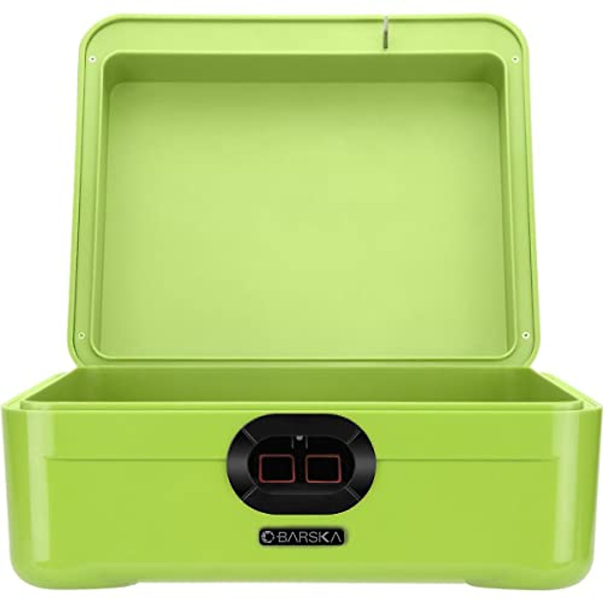 Barska AX12458 iBox Dual Biometric Secure Device Lock Box Security Safe, Green, Standard