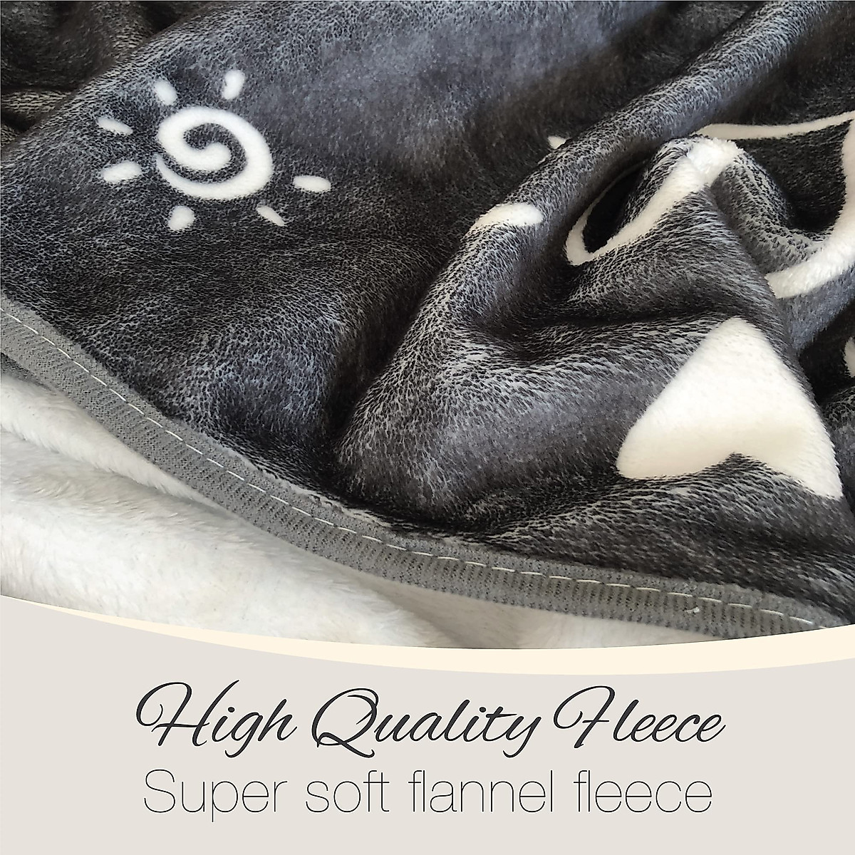 ONE4ONE Safety Grey Baby Monthly Milestone Blanket Boy, Girl.Extra Large Baby Milestone Blanket Baby Gifts, Nursery Decor Baby Shower. Newborn Baby Month Blanket. Baby Growth Chart Blanket