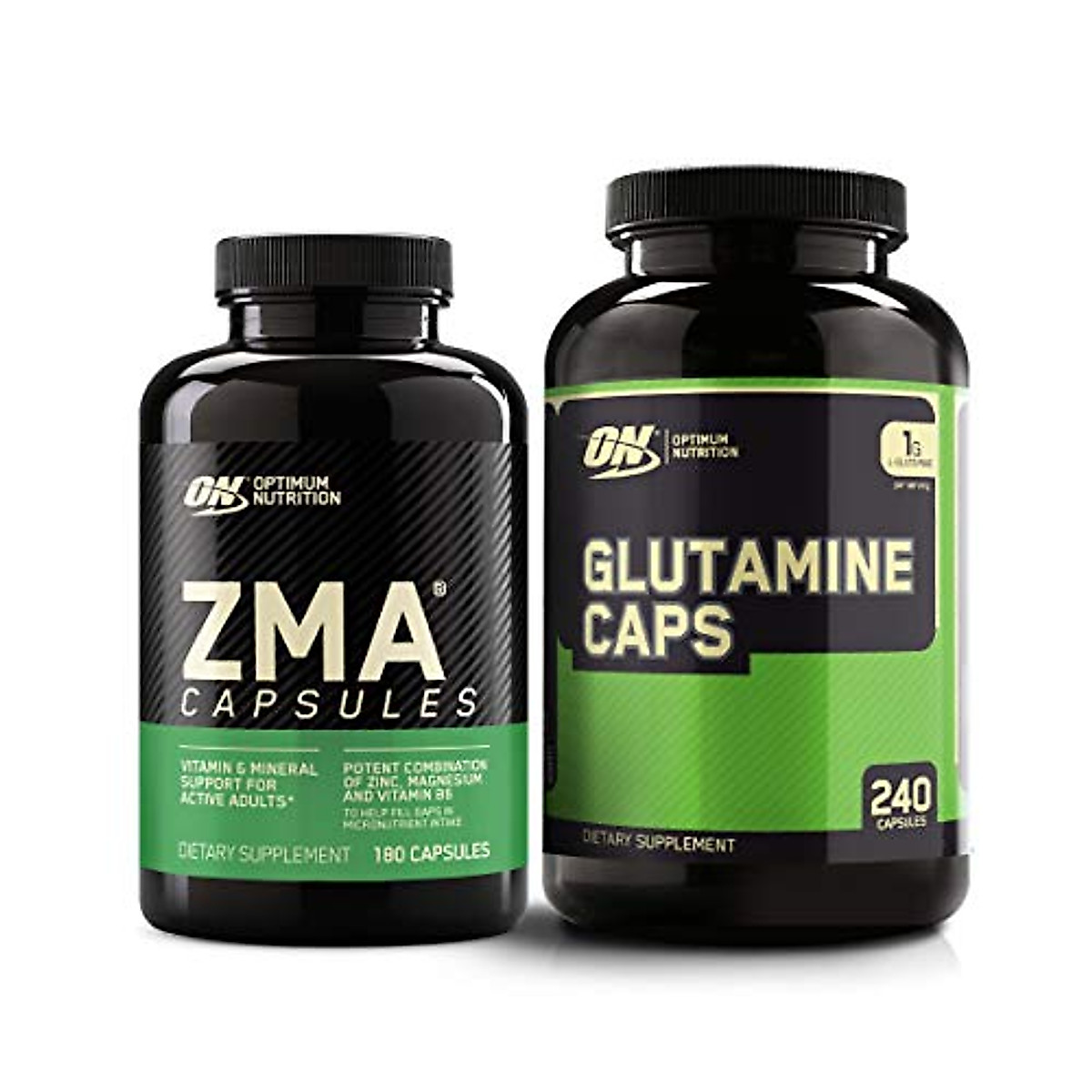 OPTIMUM NUTRITION ZMA, Zinc for Immune Support, Muscle Recovery and Endurance Supplement for Men and Women, Zinc and Magnesium Supplement & L-Glutamine Muscle Recovery Capsules