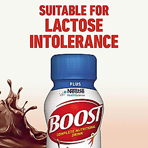 Boost Plus Complete Nutritional Drink, Rich Chocolate, 8 Fl Oz (Pack of 24)