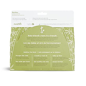 Munchkin® Bambou™ Divided Suction Plate - Eco-Friendly Bamboo Dinnerware for Babies and Toddlers