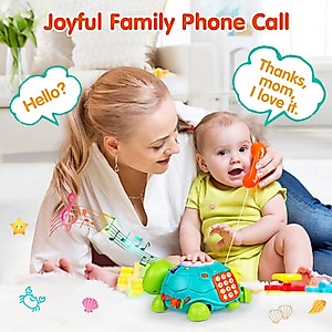 OCATO Infant Baby Toys 6 to 12 Months Crawling Musical Turtle Toys 6 9 12 18 Month Old Toddler & Baby Toys 12-18 Months, Light Up Tummy Time Educational Learning Toys for 1 2 3 Year Old Boy Girl Gifts