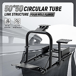 Marada Racing Simulator Cockpit fit for Logitech G27 G29 G920 G923, Fanatec, Thrustmaster T300RS T500R, Upright Stable Sim Racing Cockpit, without Wheel Pedal Shifter Seat