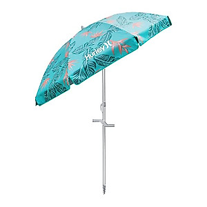 Hurley 7' Beach Umbrella, State Beach Aqua