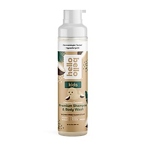 Hello Bello Kids Shampoo & Body Wash - Gentle Hypoallergenic Formula - Vegan and Cruelty-Free - Creamy Coconut Scented - 10 fl oz
