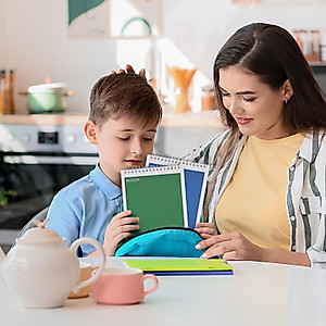 EOOUT Top Spiral Steno Pads 5 Pack, 6x9 Inches, 80 Sheets White Paper Gregg Rule, 5 Assorted Covers Steno Notebooks for Writing Notes in School, University, College, Office