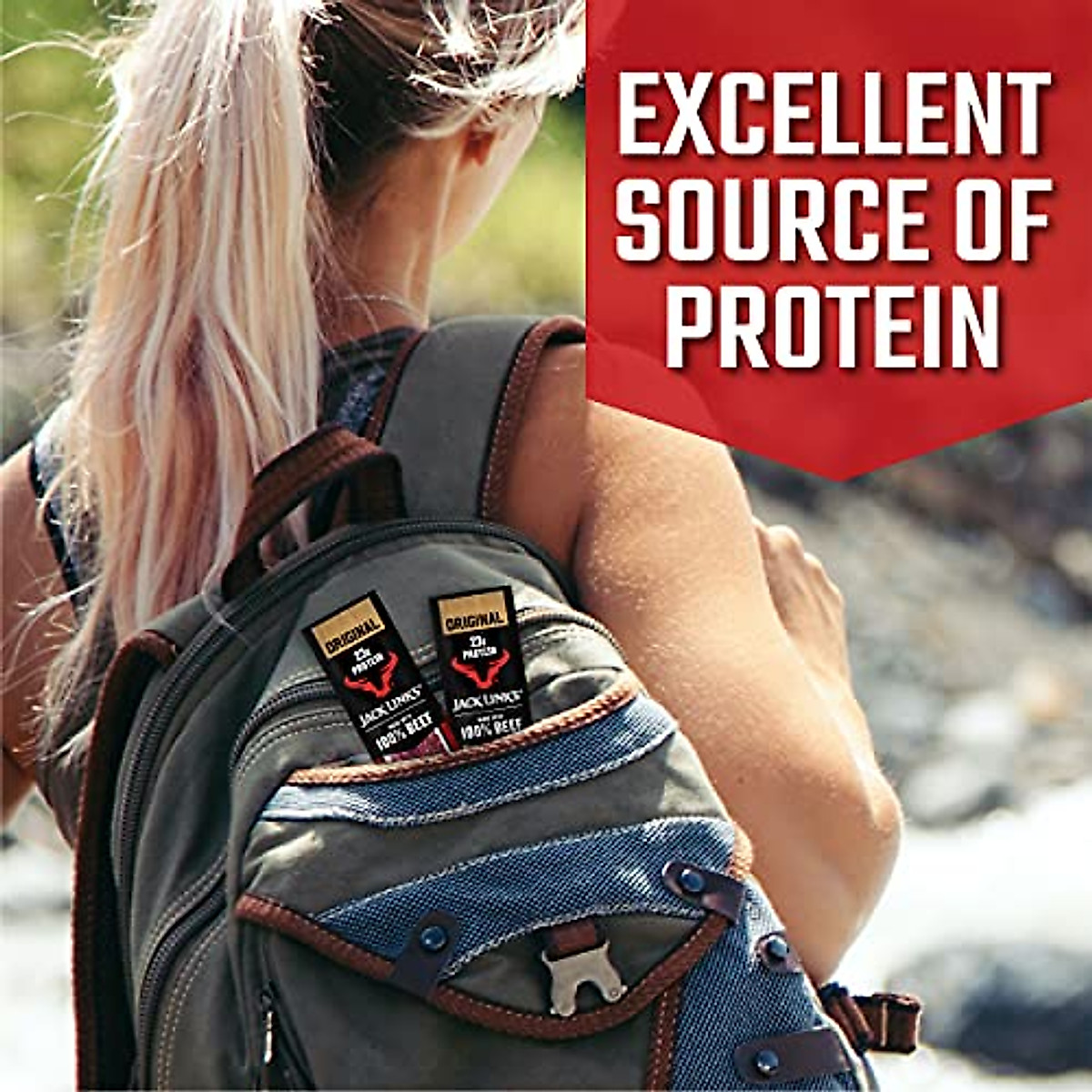 Jack Link’s Premium Cuts Beef Steak, Original, Great Protein Snack with 23g of Protein and 2g of Carbs per Serving, Made with Premium Beef, 2 Ounce (Pack of 12)