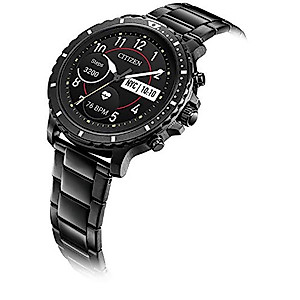 Citizen CZ Smart Gen 1 Stainless Steel Smartwatch Touchscreen, Heartrate, GPS, Speaker, Bluetooth, Notifications, iPhone and Android Compatible, Powered by Google Wear OS
