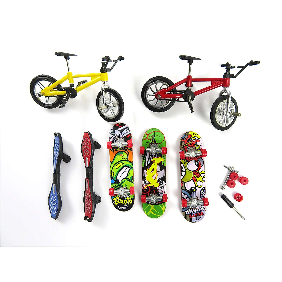 Remeehi Party Favors Educational Finger Toy Mini Finger Sports Skateboards/Bikes/Swing Board with Endoluminal Metallic Stents(send components and parts)