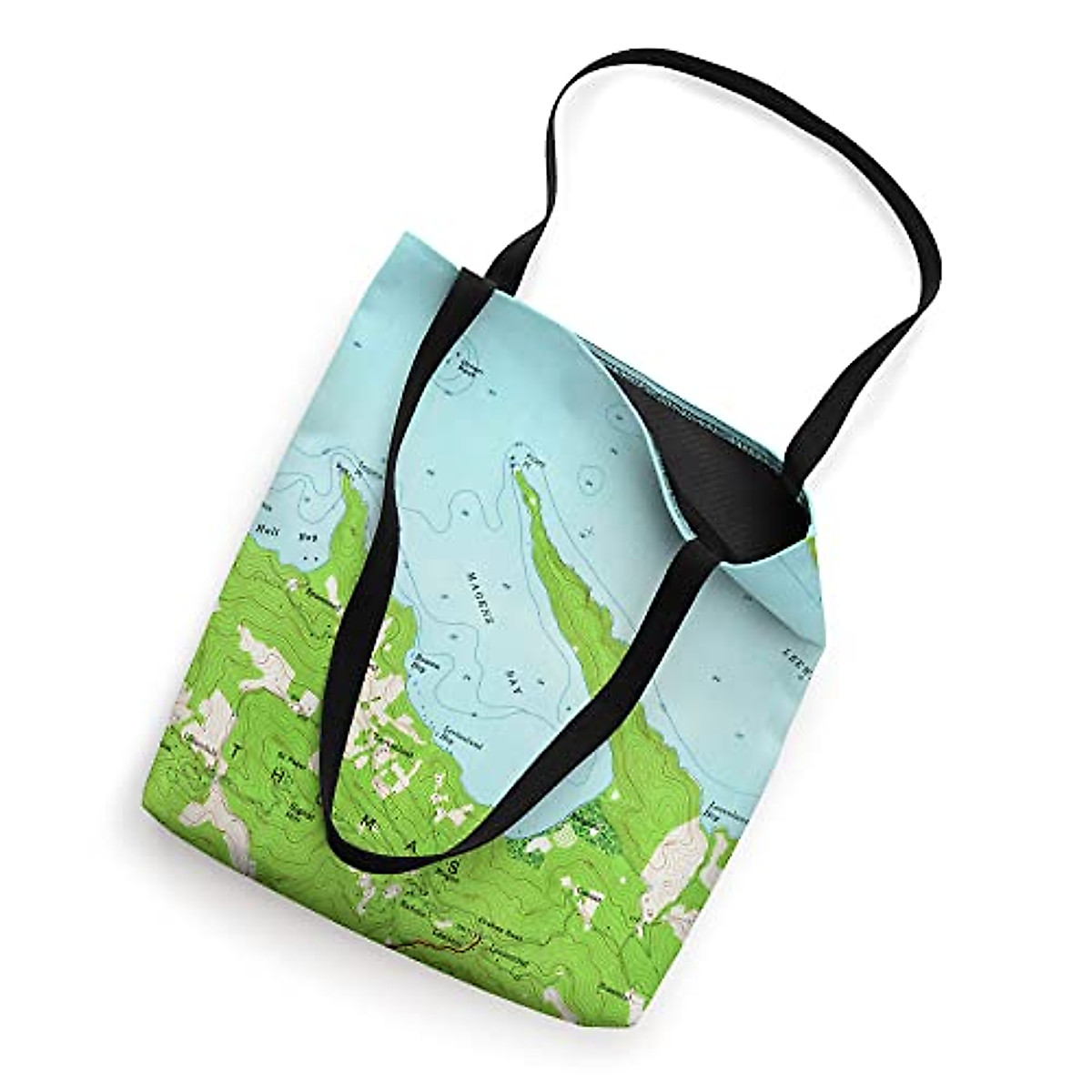 Vintage Magens Bay St Thomas Map (1955) Tote Bag