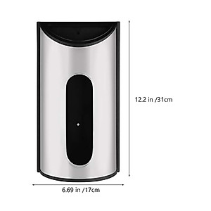 Hemoton Kitchen Grocery Plastic Bag Holder and Dispenser Wall Mount Bag Saver Stainless Steel Storage Holder for Plastic Bags