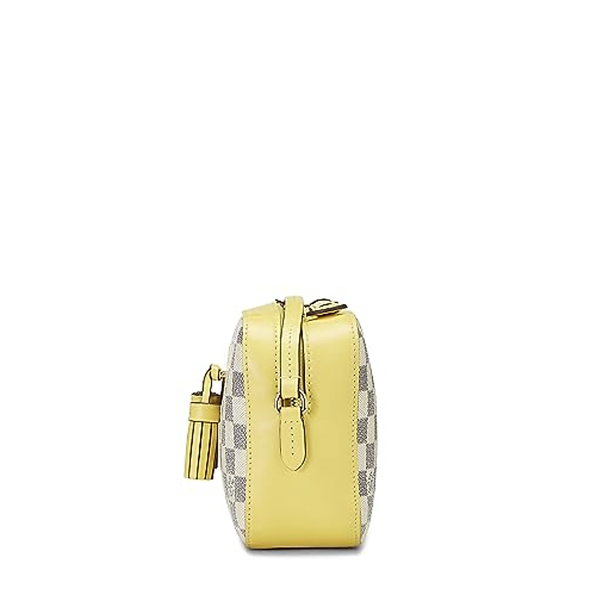 Louis Vuitton, Pre-Loved Yellow Damier Azur Saintonge, Yellow