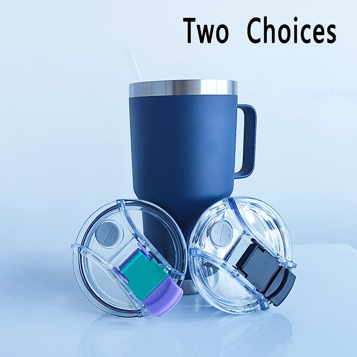 Tumbler Lids Replacement Design for YETI Rambler 35 oz Straw Mug,for YETI Tumbler 30 oz Black