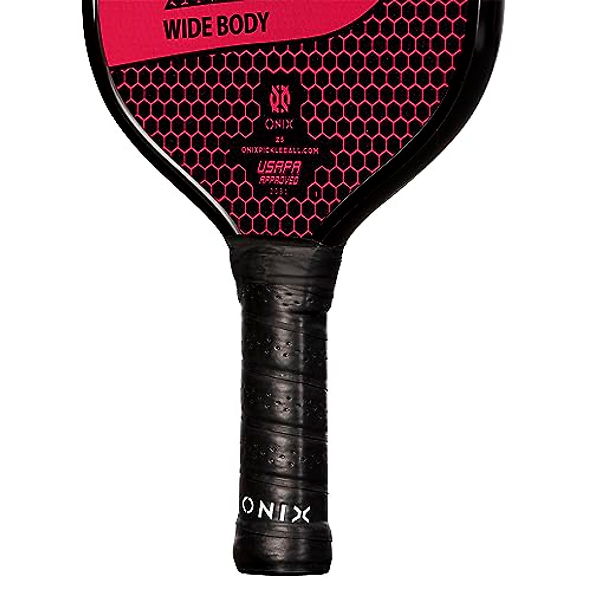 ONIX Graphite Z5 Pickleball Paddle (Graphite Carbon Fiber Face with Rough Texture Surface, Cushion Comfort Grip and Nomex Honeycomb Core for Touch, Control, and Power), Pink