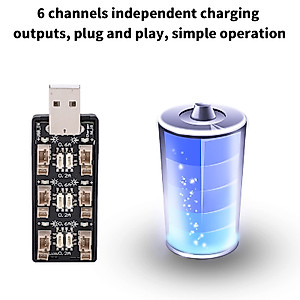 Battery Charger Module, USB to 3.7V Battery Charger Charging Accessory Supporting 0.2A/0.6A for Lithium Li-ion Battery for Lithium Battery Charging