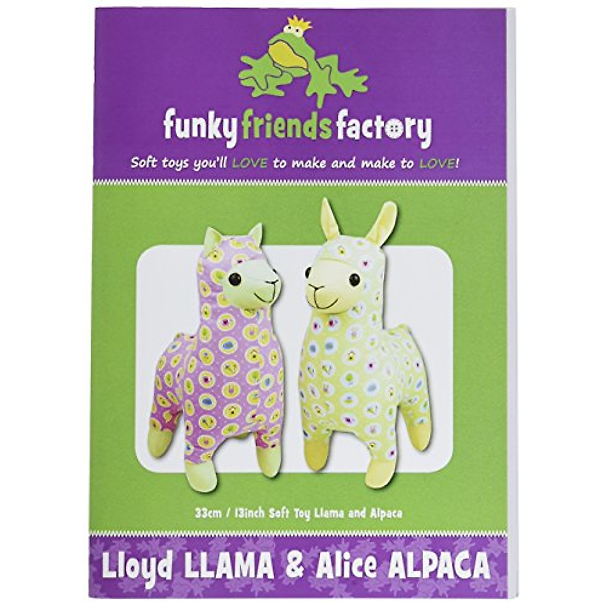 FUNKY FRIENDS FACTORY Lloyd Llama & Alice Alpaca Sewing Pattern