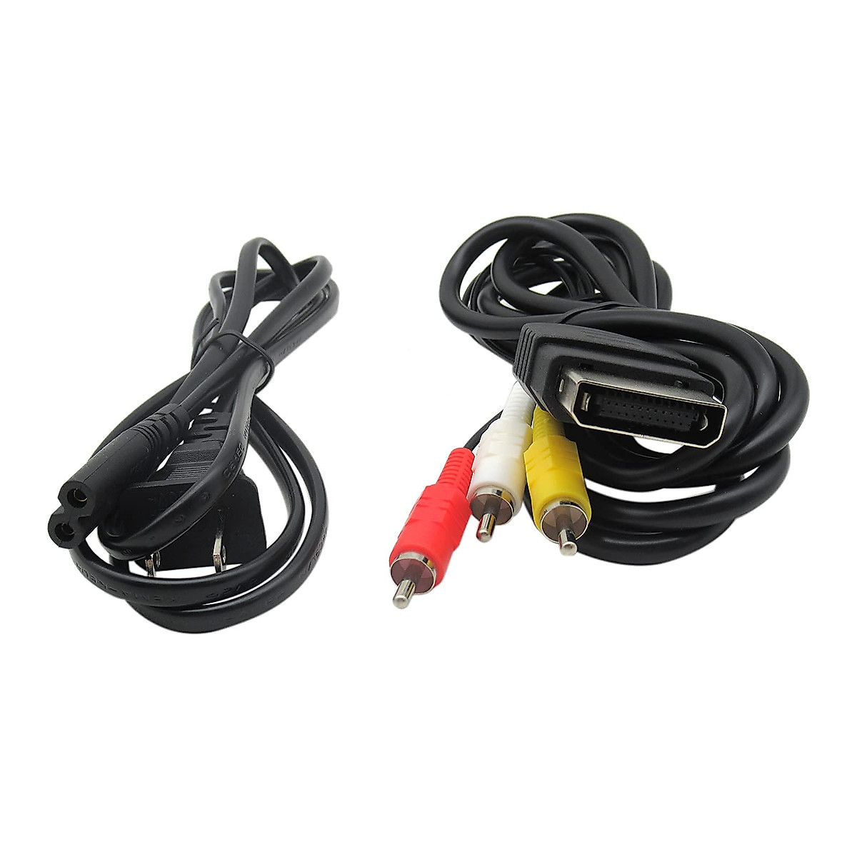 Gxcdizx Audio Video RCA AV Cable and AC Power Supply Adapter Cord for Xbox Game