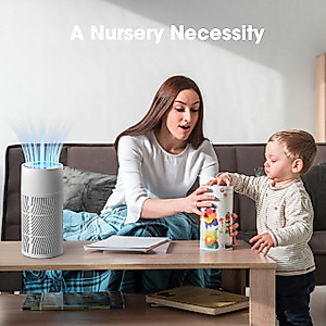 Nuwave H13 HEPA Air Purifier for Bedrooms & Large Rooms up to 857 Sq Ft, 2025 New & Improved RPM, Removes 99.97% of Allergens, Smoke, Pollen, Pet Dander to 0.3 Microns, Portable, Ozone-Free