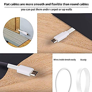3 Pack 26FT Power Extension Cable Works for Wyze Cam V4/V3,WyzeCam,WyzeCam Pan,WYZE Cam OG,KasaCam Indoor,NestCam Indoor,Blink,Cloud Cam,USB to Micro USB Durable Charging Cord for Security Camera