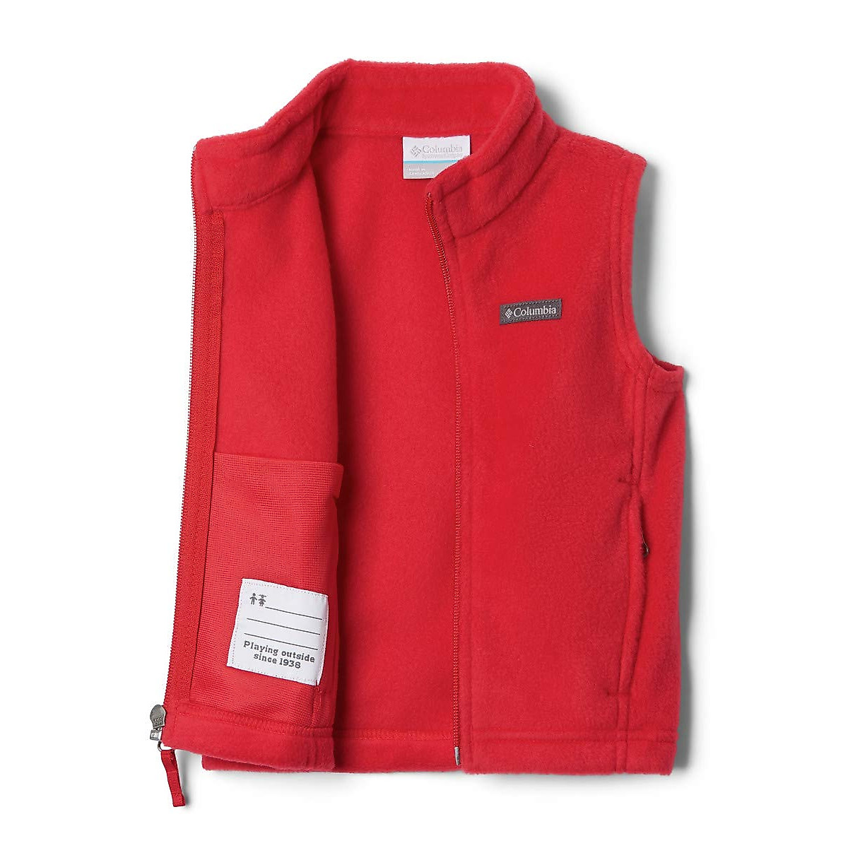 Columbia Baby Steens Mtn Fleece Vest, Mountain Red, 18/24