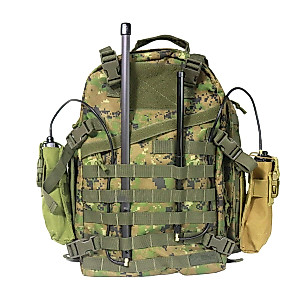 ABBREE Tactical Antenna SMA-Female Dual Band 144/430Mhz Foldable Compatible with Coaxial Cable Compatible with UV-5R UV-82HP BF-F8HP GT-3TP Ham Two Way Radio (18.8 Inch)