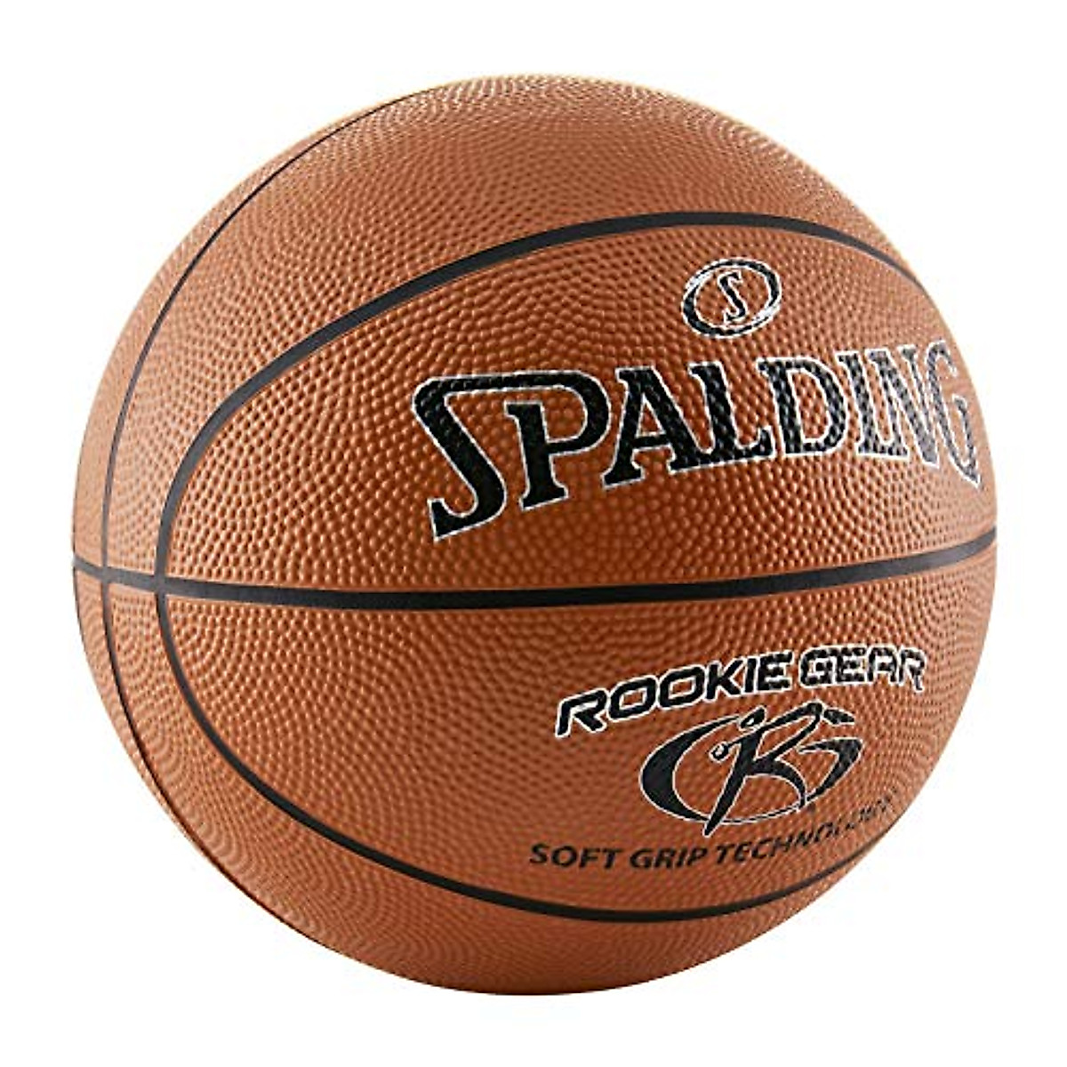 Spalding Rookie Gear Indoor/Outdoor Basketball with Soft Grip Technology, 27.5-Inch