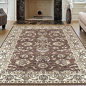 SUPERIOR Lille 8' x 10' Area Rug, Contemporary Living Room & Bedroom Area Rug, Anti-Static and Water-Repellent for Residential or Commercial use
