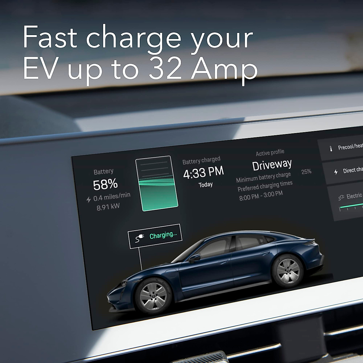 Lectron Level 1 / Level 2 Portable J1772 EV Charger (12 Amp / 32 Amp) with Dual Charging Plugs (NEMA 5-15 & 14-50) - Compatible with All J1772 EVs (White)