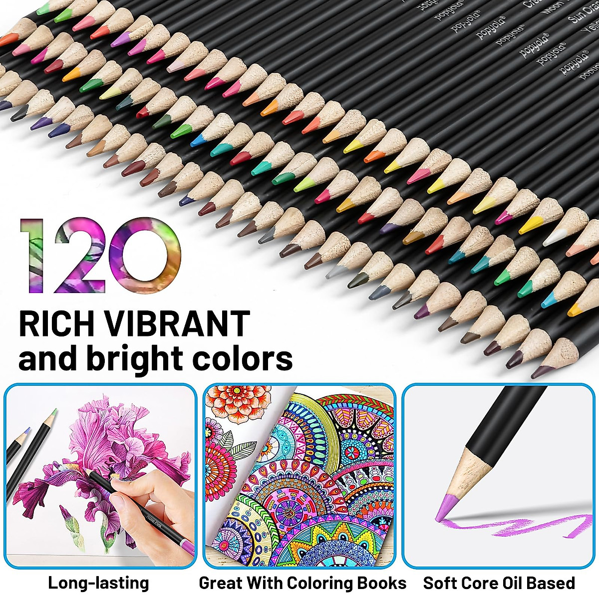 136 Pack Colored Pencils Set - Perfect for Artists & Beginners