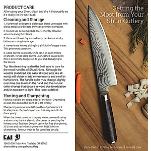 Shun Cutlery Premier 7-Piece Essential Block Set, Kitchen Knife and Knife Block Set, Includes 8” Chef's Knife, 4” Paring Knife, 6.5” Utility Knife, & More, Handcrafted Japanese Kitchen Knives