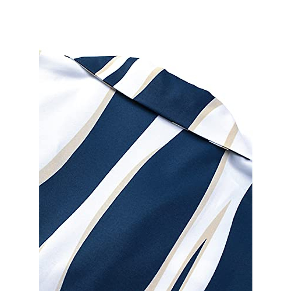 JMIERR Men's Button Up Hawaiian Shirt Tropical Floral Short Sleeve Mens Beach Shirts Summer Vacation Shirts with Pockets, US 40(M), Sky Blue