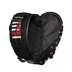 American Flag Motorcycle Backpack Dirt Bike School Bookbag College Shoulder Bag Travel Hiking Camping Daypack for Women Girls Men Boys