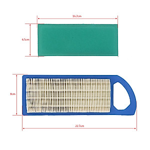 FLYPIG 5 Pack 697153 Air Filter & Pre-Filter For 286H77-0121 LT1200 3000 HUSQVARNA 578 45 12-02 Craftsman 33425 JOHN DEERE Z225 JOHN DEERE L100 L105 L107 L108 698083 794422 795115