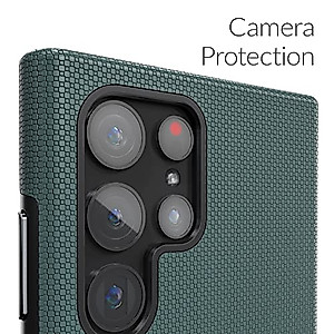 Crave Dual Guard for Samsung Galaxy S22 Ultra Case, Shockproof Protection Dual Layer Case for Samsung Galaxy S22 Ultra, S22 Ultra 5G - Forest Green