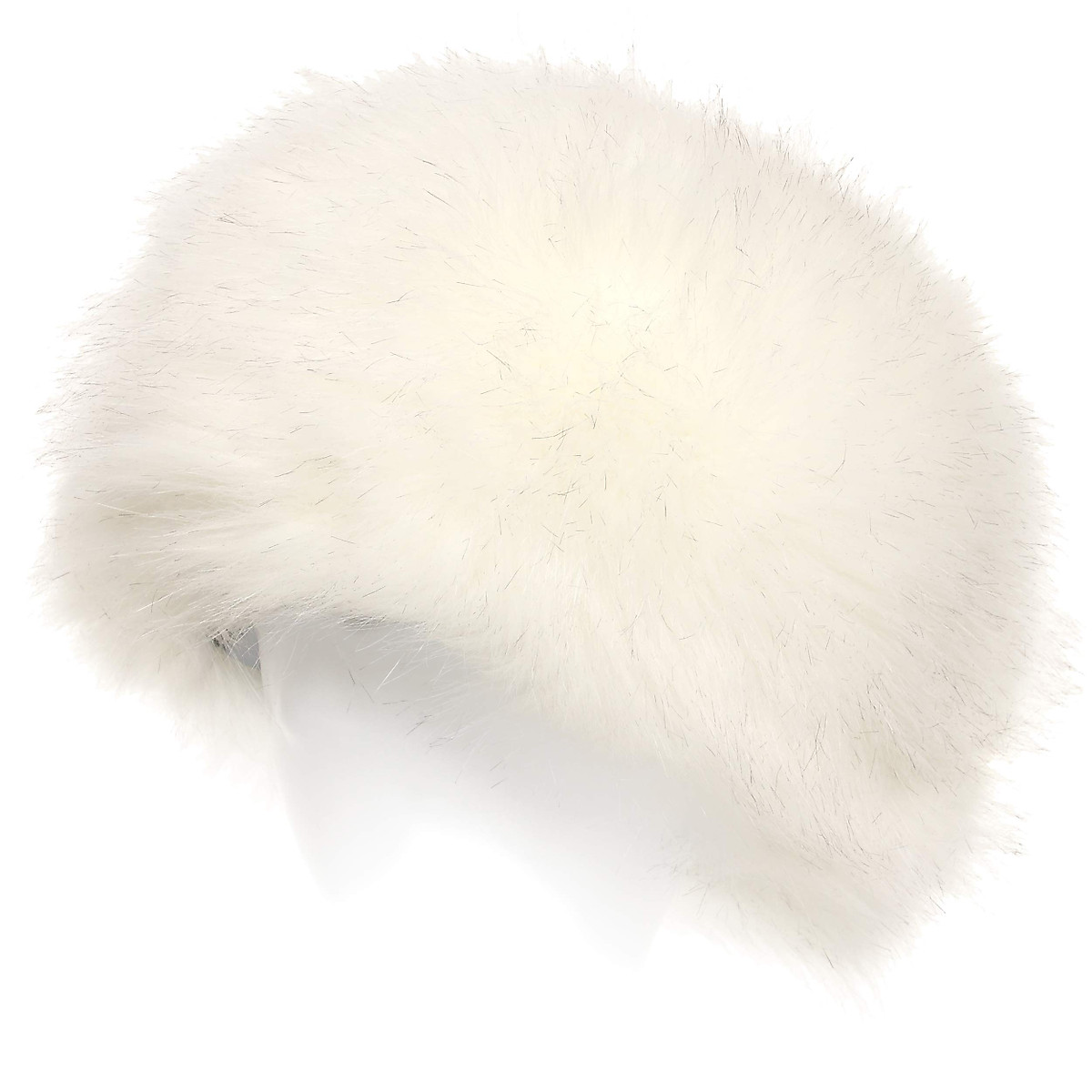 Soul Young Women's Winter Faux Fur Cossak Russian Style Hat(One Size,White)