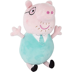 Pig Family Plush Toy 4 Pack - Includes Daddy, Mummy, Peppa & George - 7-8 inches - 18+ Months
