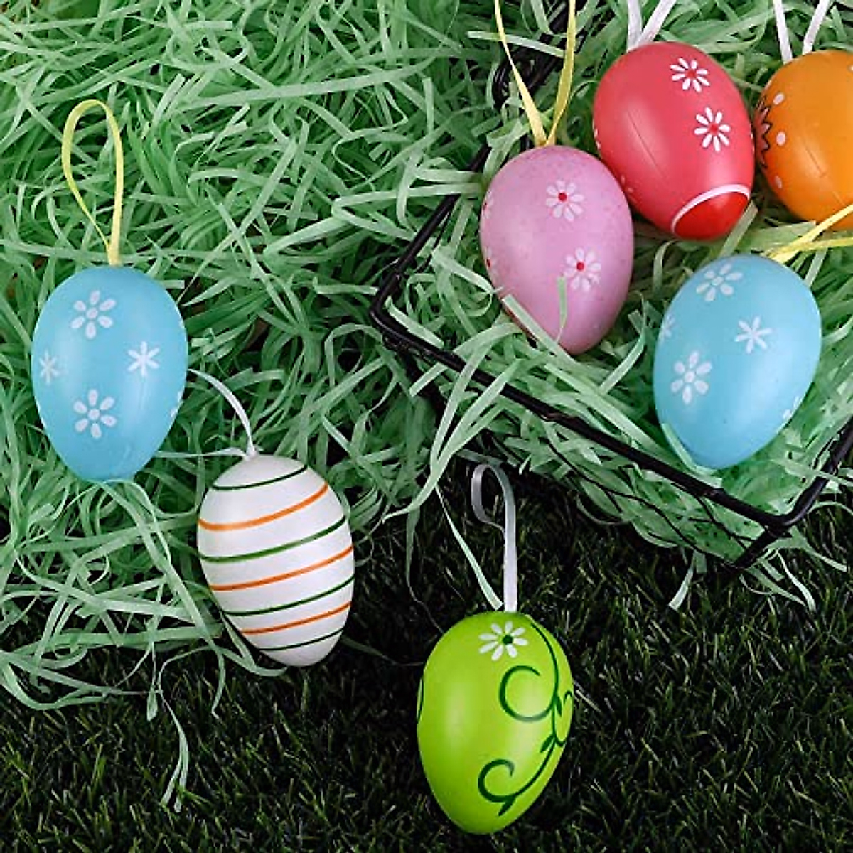 1/2 pound Easter oversize packaging Green grass recyclable paper crumpled paper shredded paper filled Easter basket stuffing Creative egg decoration stuffing Party decoration gift package