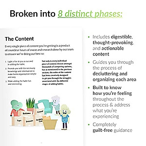 The Home Organization Sidekick Journal by Habit Nest. A Step-by-Step Guide to Declutter, and Organize your Home. Coaches you through Decluttering your Home, Room by Room.