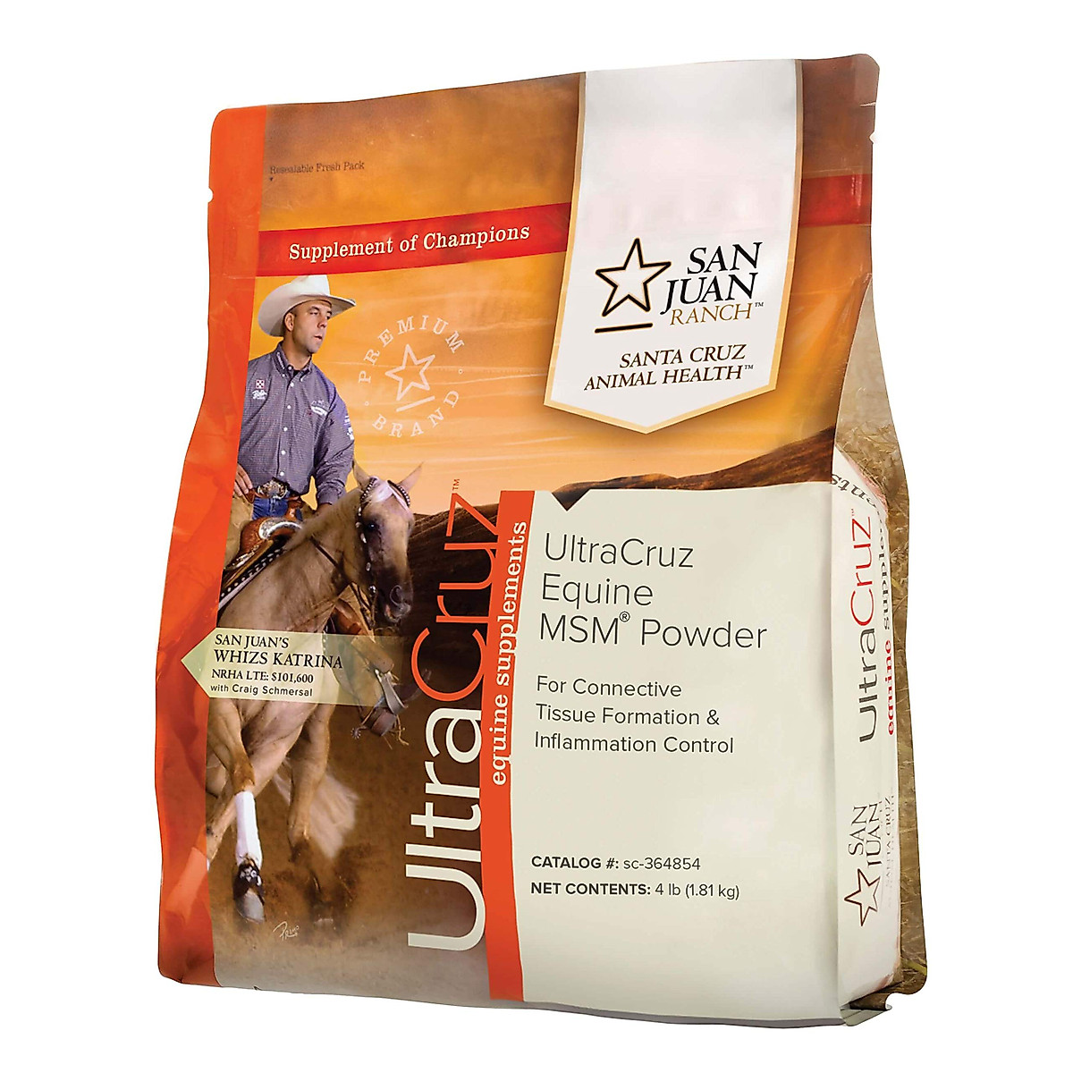UltraCruz-sc-364854 Equine Horse MSM Joint Supplement, 4 lb, Powder (86 Day Supply)