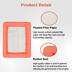 KLWZH 17211-Z8B-901 Air Filter for Honda GCV160LAO GCV190LA GC190LA HRR216 HRB216 HRB217 HRC216 HRS216 HRT216 HRX217 HRZ216 Lawn Mower EB2800I EG2800I Generator Air Filter