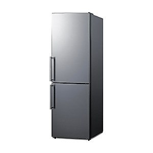 Summit Appliance FFBF235PL 24" Wide Bottom Freezer Refrigerator, Energy Star, LED Lighting, Stainless Steel (RHD)