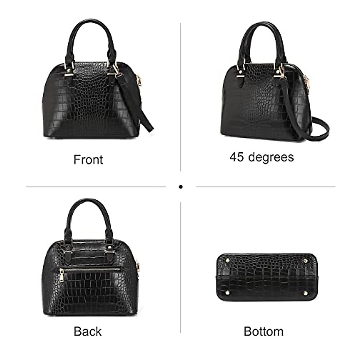 OUKUPA Shoulder Handbag for Women Crossbody Bags Top Handle Satchel Purse Tote Bag Elegant Ladies Handbags Evening Bags Vegan Leather
