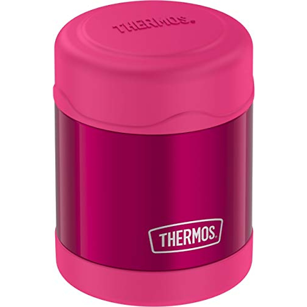 THERMOS FUNTAINER 10 Ounce Stainless Steel Vacuum Insulated Kids Food Jar, Pink