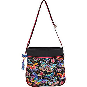 Laurel Burch Butterflies Crossbody Bag (Multi)