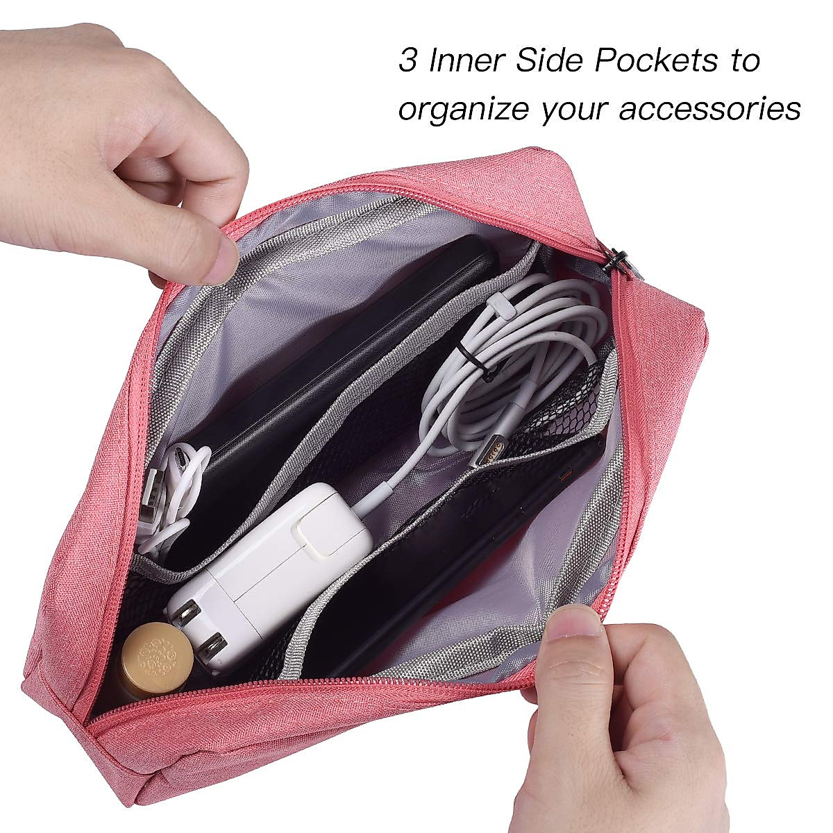 15.6 Inch Laptop Sleeve Case for Lenovo IdeaPad 3 3i/Lenovo ThinkPad E15/ Legion/Yoga 7i 16 inch/Flex 5, LG Gram 16", Dell HP Asus Acer Chromebook with Small Case, Pink